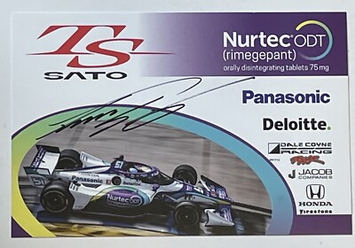 2022 Signed Takuma Sato #51 Panasonic Nurtec Hero Card Dale Coyne ...