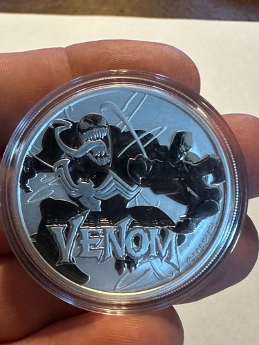 2020 Tuvalu Marvel's Venom 1oz .999 Fine Silver Round - Amazing Detail ...