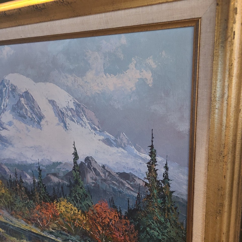 Original Oil Painting Fred Oldfield American Cowboy&Western Artist Mt ...