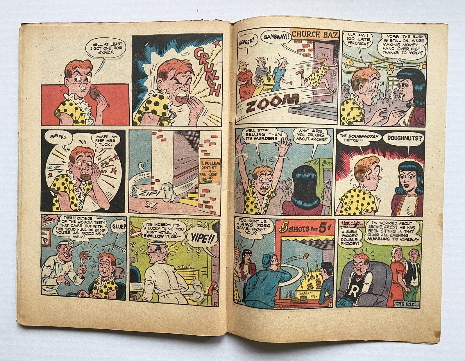 Archie Comics #32 1948 2 Men in Drag Betty Veronica HTF Ice Cream ...