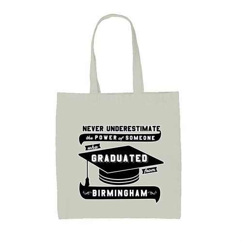 Never Underestimate A Birmingham Graduate - Canvas Tote Bag - Uni ...