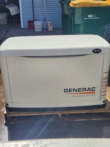 generac guardian series 8kw generator low hours, only starts manually ...