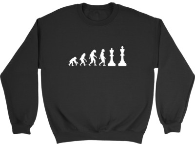 Evolution of Chess Boys Girls Kids Childrens Jumper Sweatshirt | eBay UK