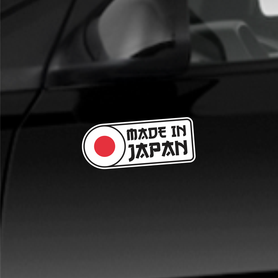 Made In Japan Flag Bumper Sticker Vinyl Decal Japanese Car JDM Sticker ...