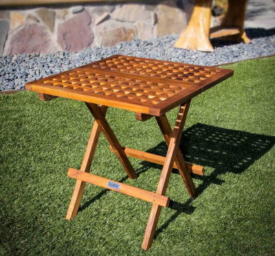 SEATEAK Teak Fold-Away Table Outdoor Patio Boat | eBay