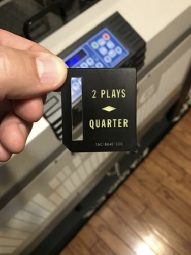 Early Williams Pinball EM Coin Door Replacement Price Plates - Brand ...