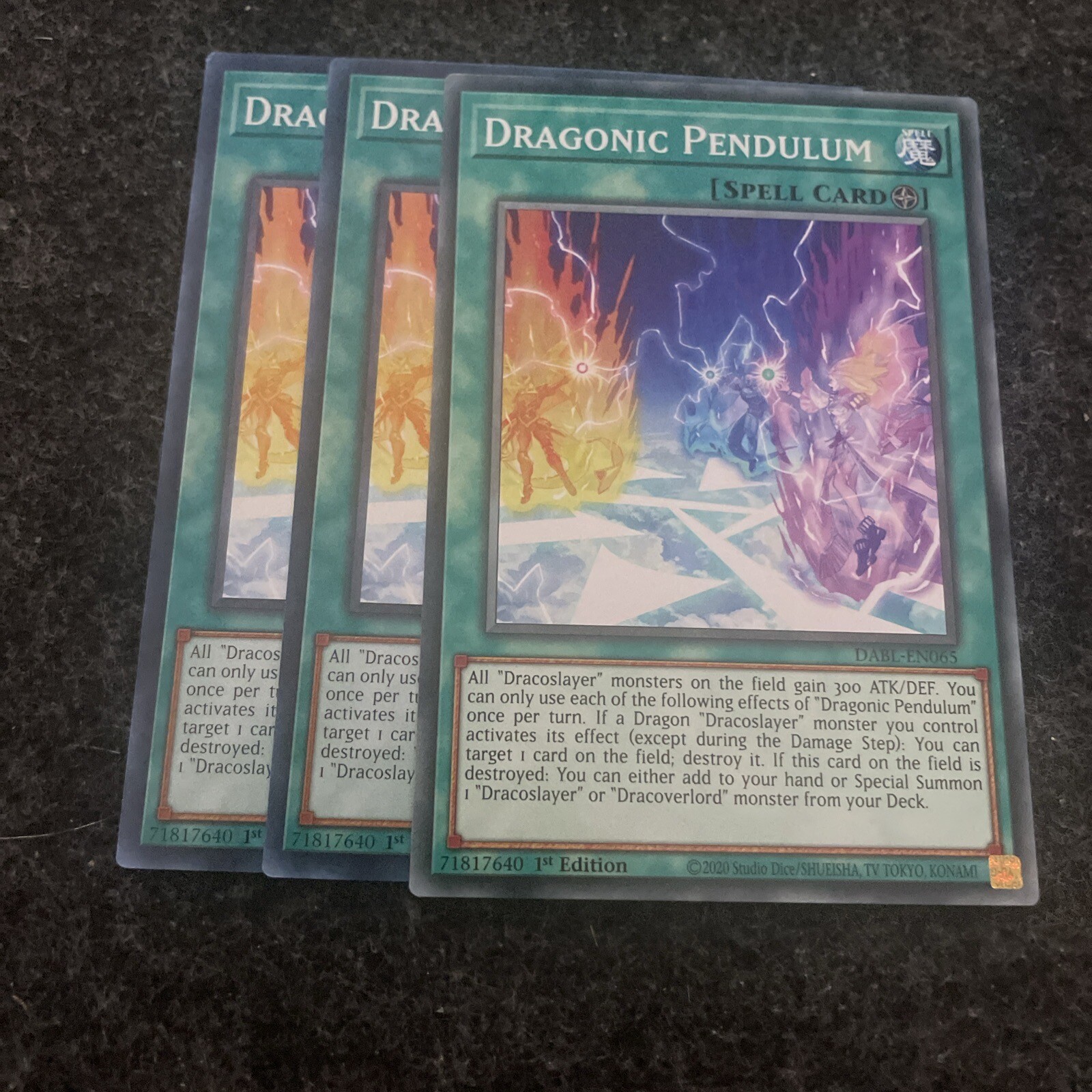 Yugioh! 3x Dragonic Pendulum DABL-EN065 Common 1st Ed NM | eBay
