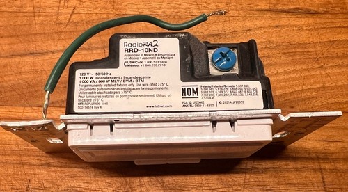 Lutron RRD-10ND-WH Radio RA2/RA3 1000 Watt Neutral Dimmer | eBay