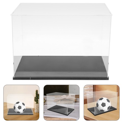 Football Display Case Storage Box Transparent Design for Indoor Use | eBay