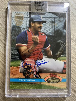 2017 Topps Archives Tony Pena 11 of 44 Autograph | eBay