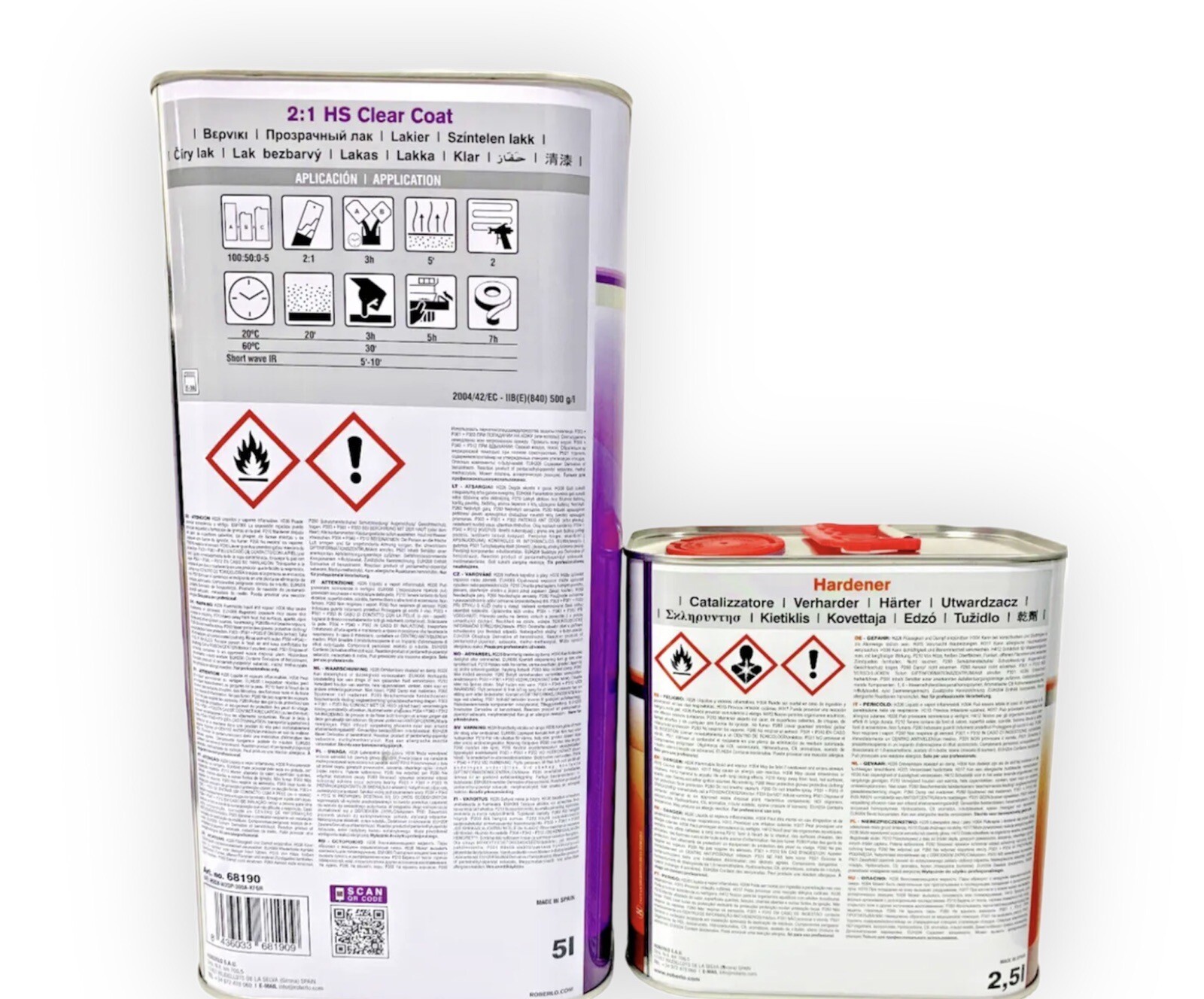 Roberlo Unix 250 HS 2:1 HS Clear Coat | eBay