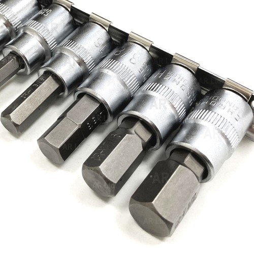 HEX Bit Socket Set 9pc AF Imperial SAE Allen Key male HEX Bit Sockets ...