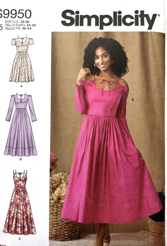 Simplicity Pattern S9950 Misses Dress Length & Sleeve Variations Sizes ...