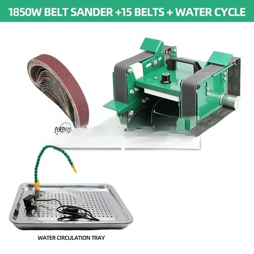 1850W Water Polishing Belt Sander Motorized Sanding Machine Small ...