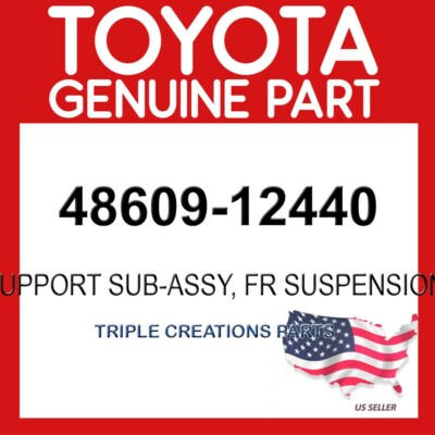 Toyota Genuine 4860912440 Support Sub-Assy Front Suspension RH/LH 48609 ...