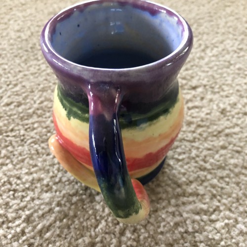 Multi Color Pattern Green Red Orange Yellow Purple And Blue Mug ...