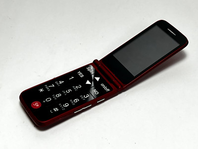 GreatCall Jitterbug Alcatel OneTouch 4043S Flip Cell Phone Red ...