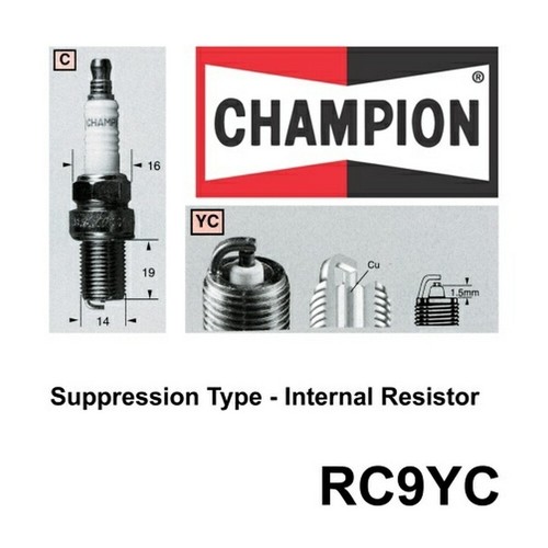 4x CHAMPION Performance Driven Quality Copper Plus Spark Plug For ...