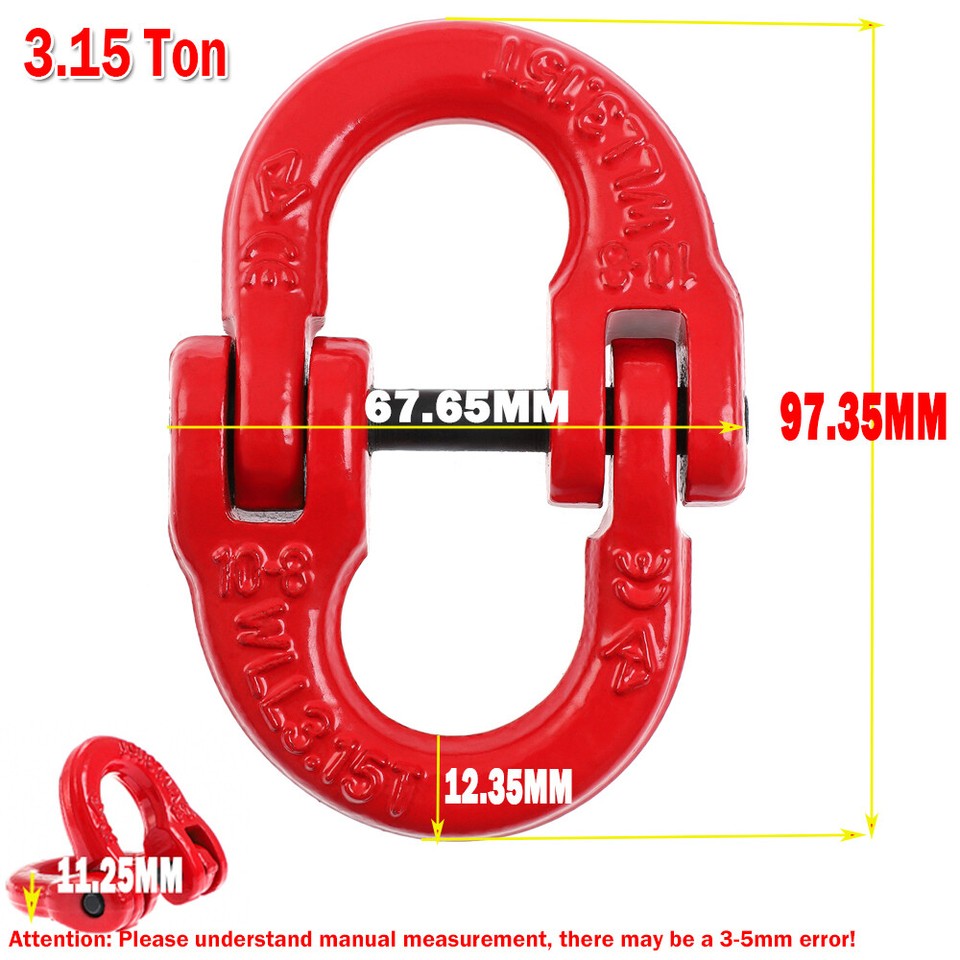 1120KG-3150KG Hammerlock+Eye Sling Hook Safety Chain Caravan Trailer ...
