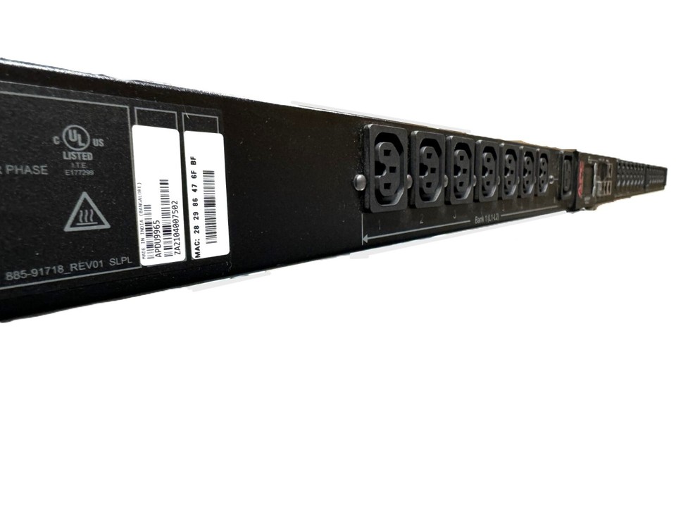 APC APDU9965 Rack PDU 9000 Switched 208V NEMA L21-30P 30A 731304356325 ...