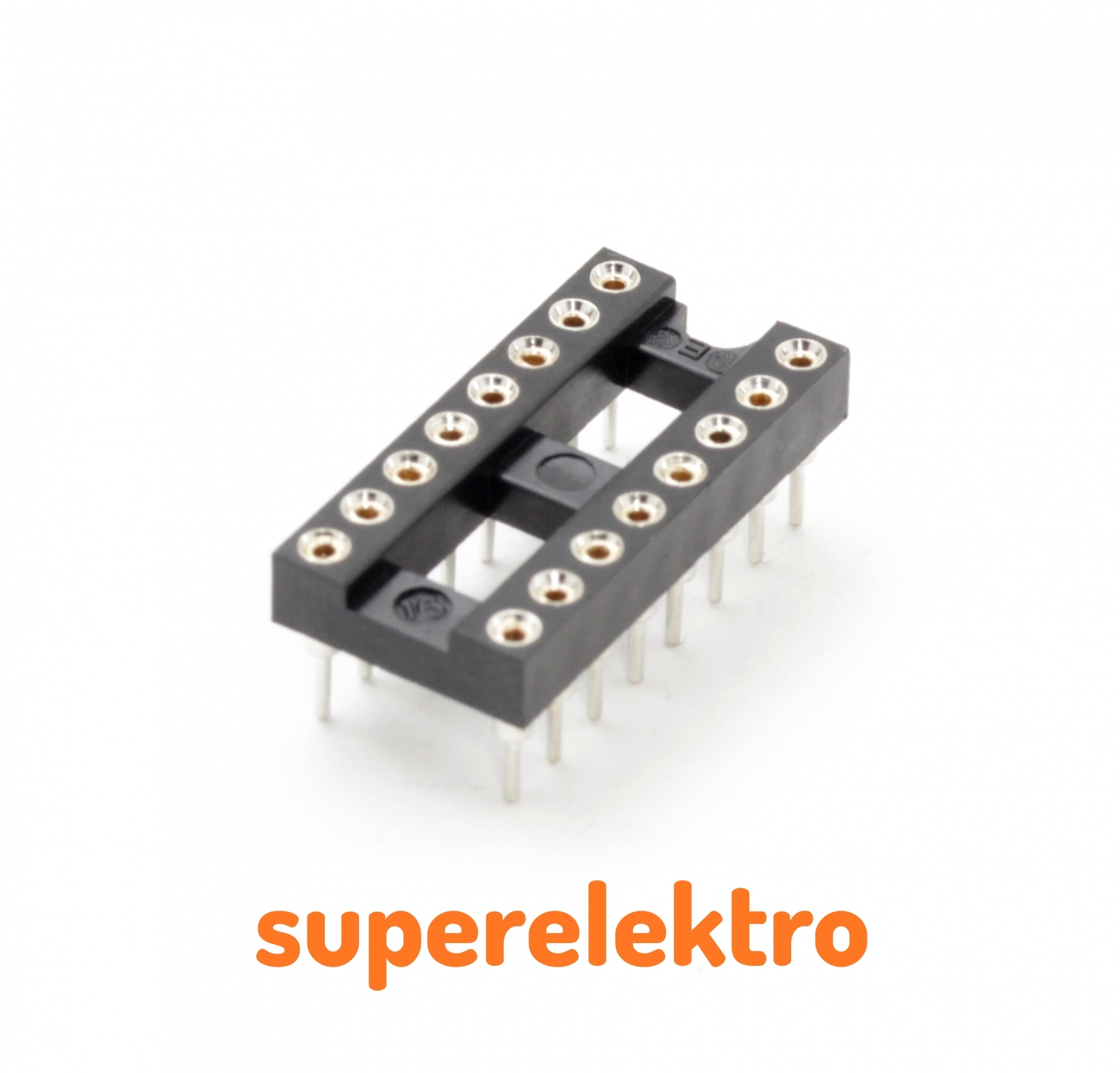 4x IC-Fassung DIP-16P | RUNDE PINS | Chip-Sockel Socket DIP16 DIL16 DIL ...