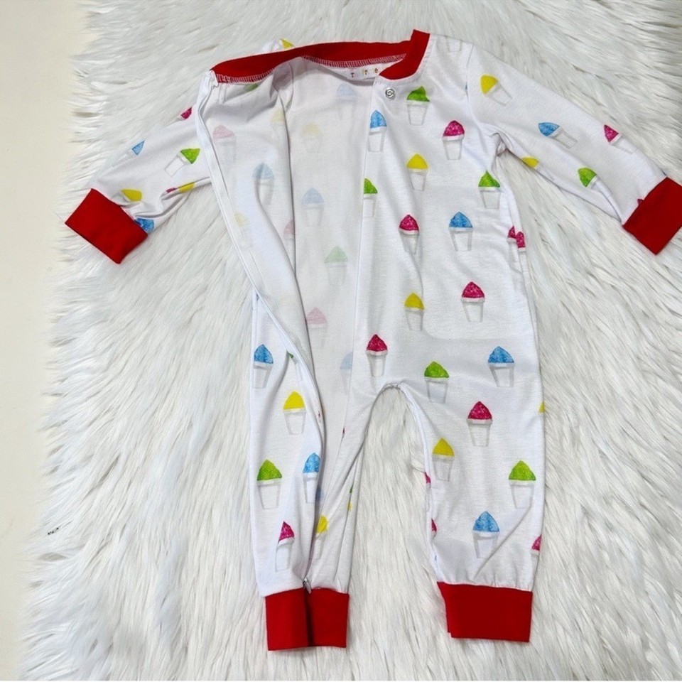 The Printed Press Snowball Footless Pajamas | eBay