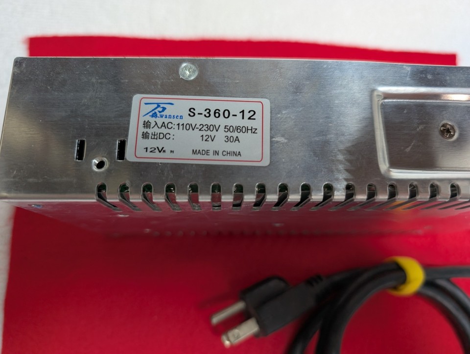 S-360-12 360W 12VDC 30A single group switching power supply AC 110V ...