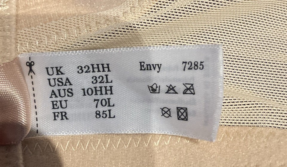 PANACHE ENVY 7285, UNDERWIRED, LACE, FULL CUP, SIDE SHAPING BRA, NUDE ...