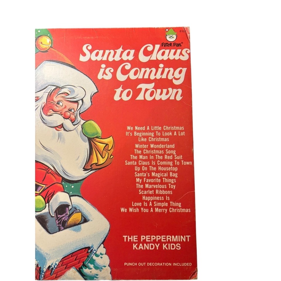 Peter Pan Records Santa Claus is Coming to Town Vinyl Record The ...