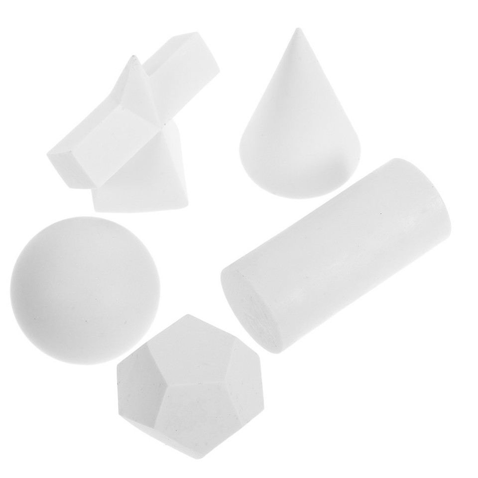 5pcs Reusable Geometric Model Various Shape Prop Resin Mold for Drawing ...