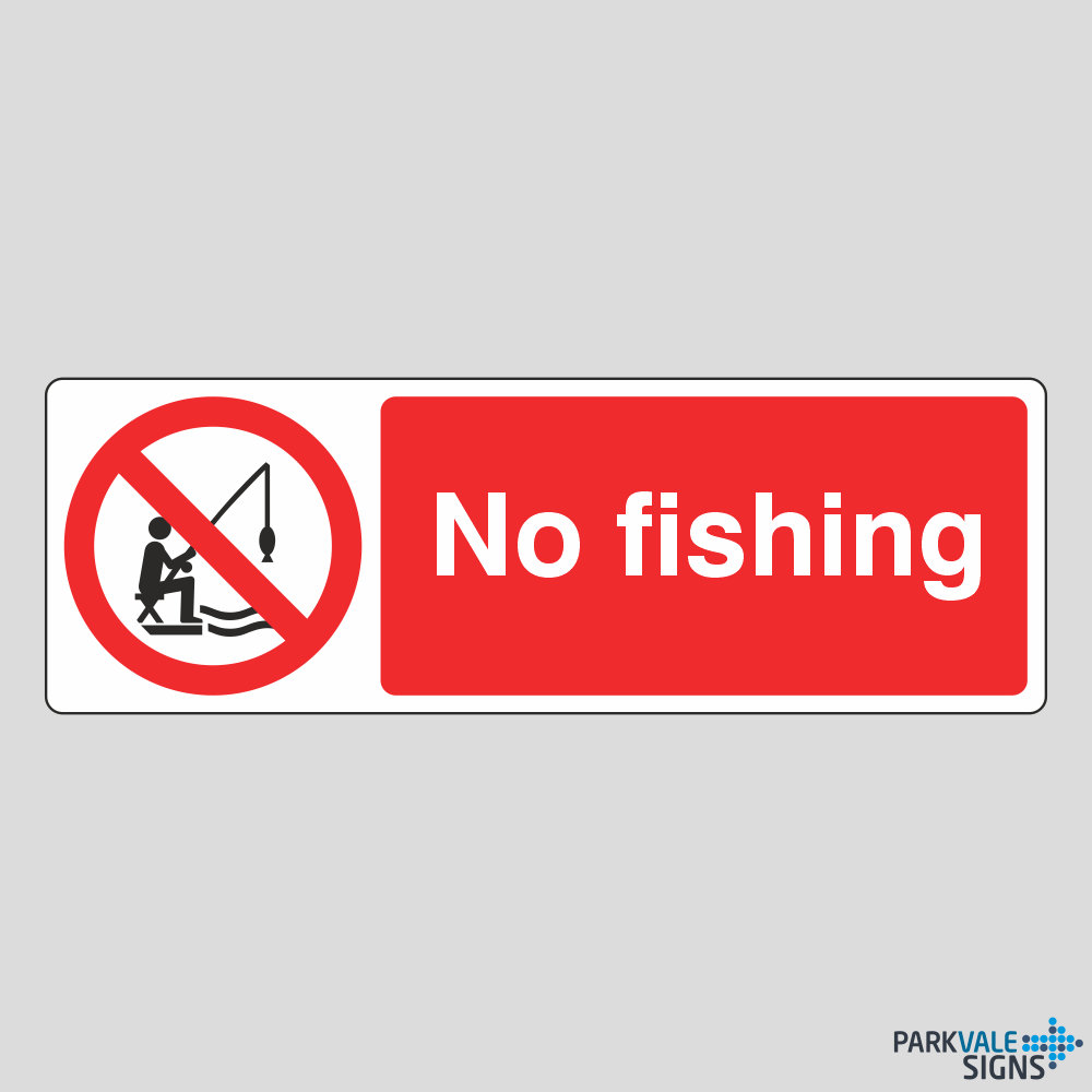 No Fishing Signs Vertical Sign Fishing No Ice Fishing Sign