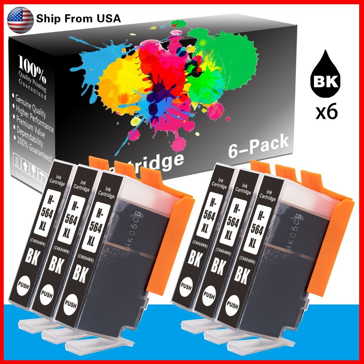 HP 564Xl Compatible Printer Ink Cartridges 564XL Ink Set For HP ...