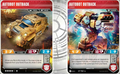 Transformers TCG 1X AUTOBOT OUTBACK - GUNNER Common CT T04/T46 Wave 5 ...