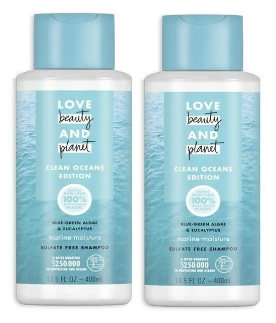 2 Love Beauty and Planet Clean Oceans Edition Shampoo & Conditioner 13. ...