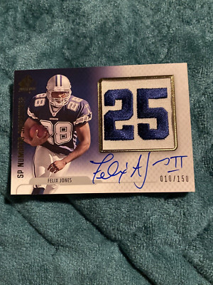 2008 SP Authentic SP Numbers Sig RC NPFJ Felix Jones 10/150 Dallas ...