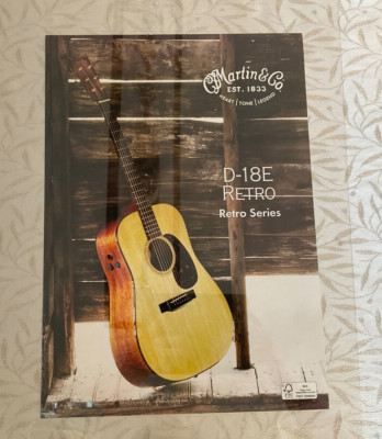 2012 D-18E RETRO Retro Series Martin Guitar Poster “Frame Ready” | eBay