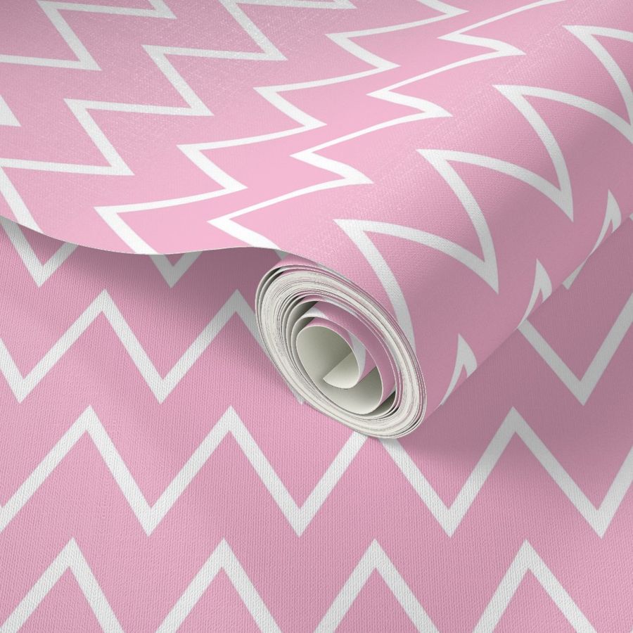 Light Pink Chevron Wallpaper