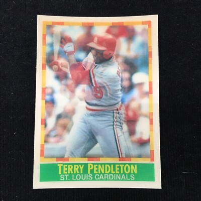 1990 Sportflics Baseball Card TERRY PENDLETON #9 Cardinals •VG‼ •SHIP ...