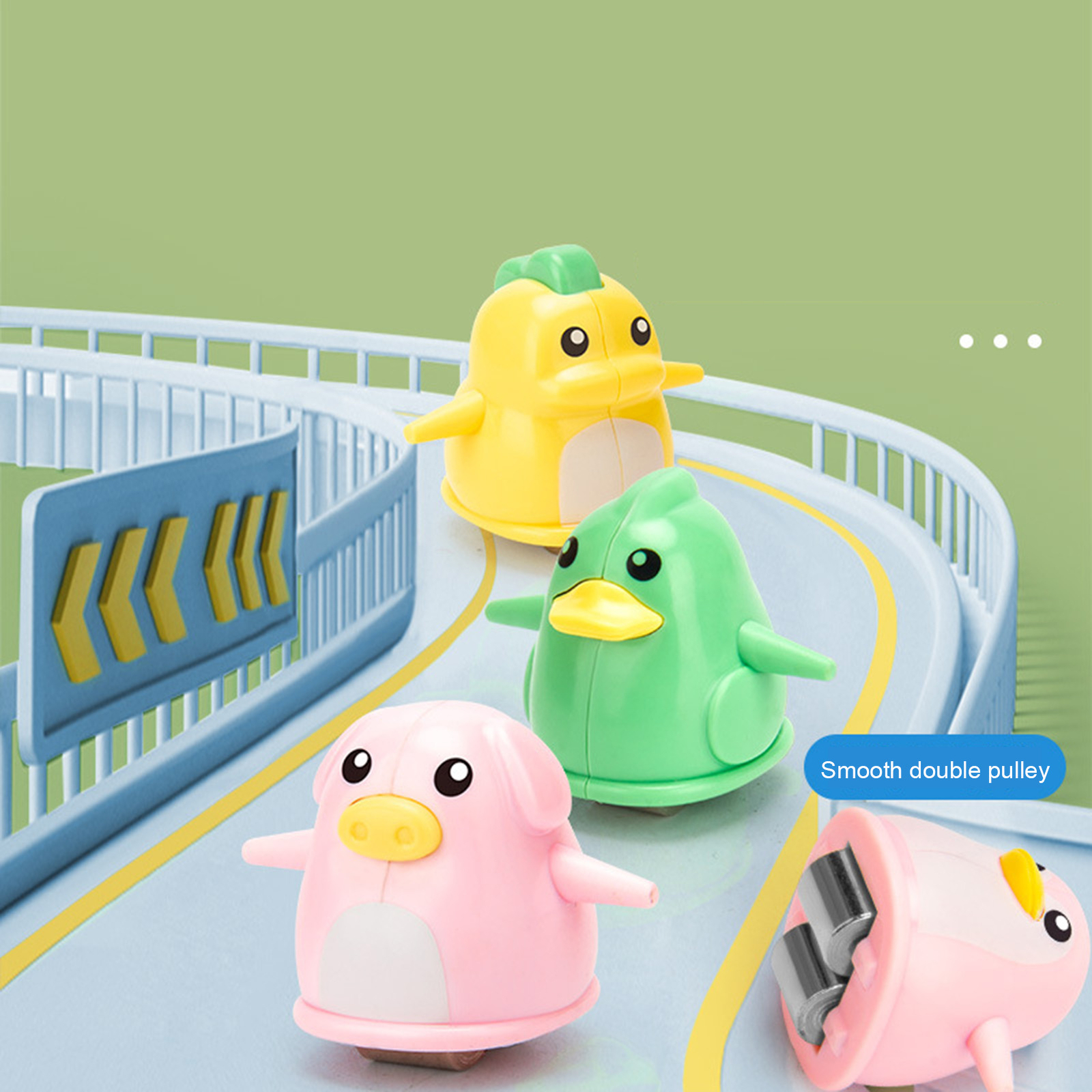 Kids Slide Trail Toy Automatic Ladder Recreation No Pause Giraffe Slide ...