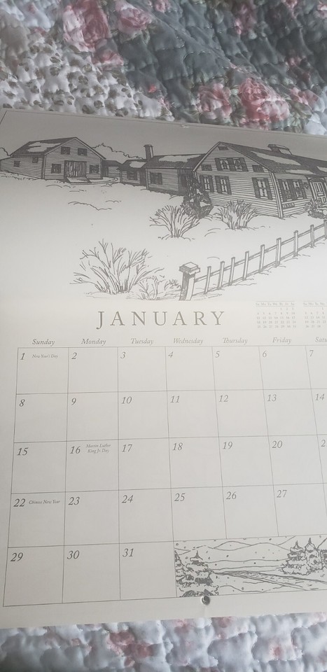 2023 CAPE COD SKETCH WALL CALENDAR Christmas Tree Shop | eBay