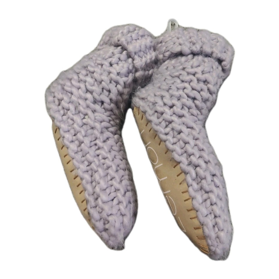 Lemon Crochet a bootie Cabin Puffy slippers Lavanda size M (7/8) | eBay