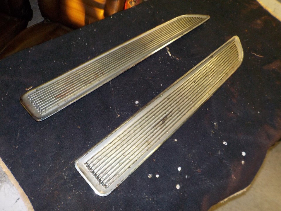 1967-1968 Chrysler Plymouth Barracuda Hood Inserts Chrome Hood Trim ...