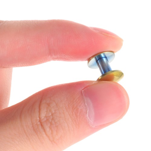 2 Pcs Belt Screw Binding Barrels and Screws Post Buckle Bolts Titanium ...