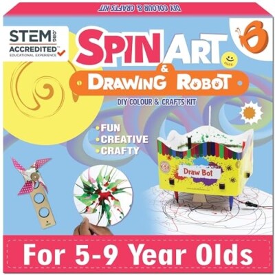 ButterflyEdufields 2in1 Spin Art Machine & Drawing Robot , DIY Spin ...