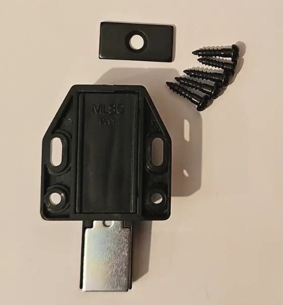 Lamp Magnetic Touch Latch for Medium Doors ML80 Black | eBay