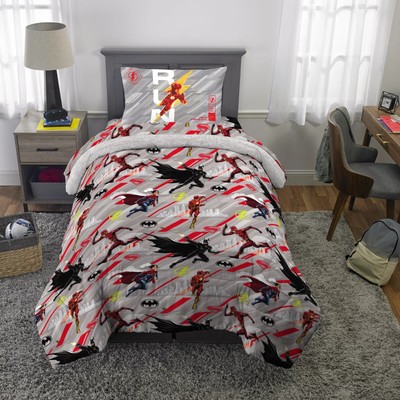 The Flash Kids Twin Bed in a Bag Comforter and Sheet 4pc Teen Boy's Kid ...