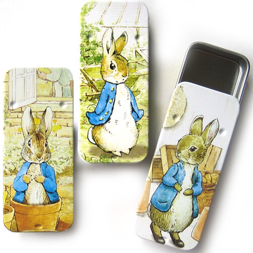 PETER RABBIT TIN BOX Home Accessory Storage Easter Egg Kids Birthday ...
