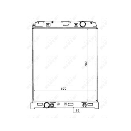 NRF Radiateur, refroidissement du moteur pour MERCEDES-BENZ 53883 | eBay