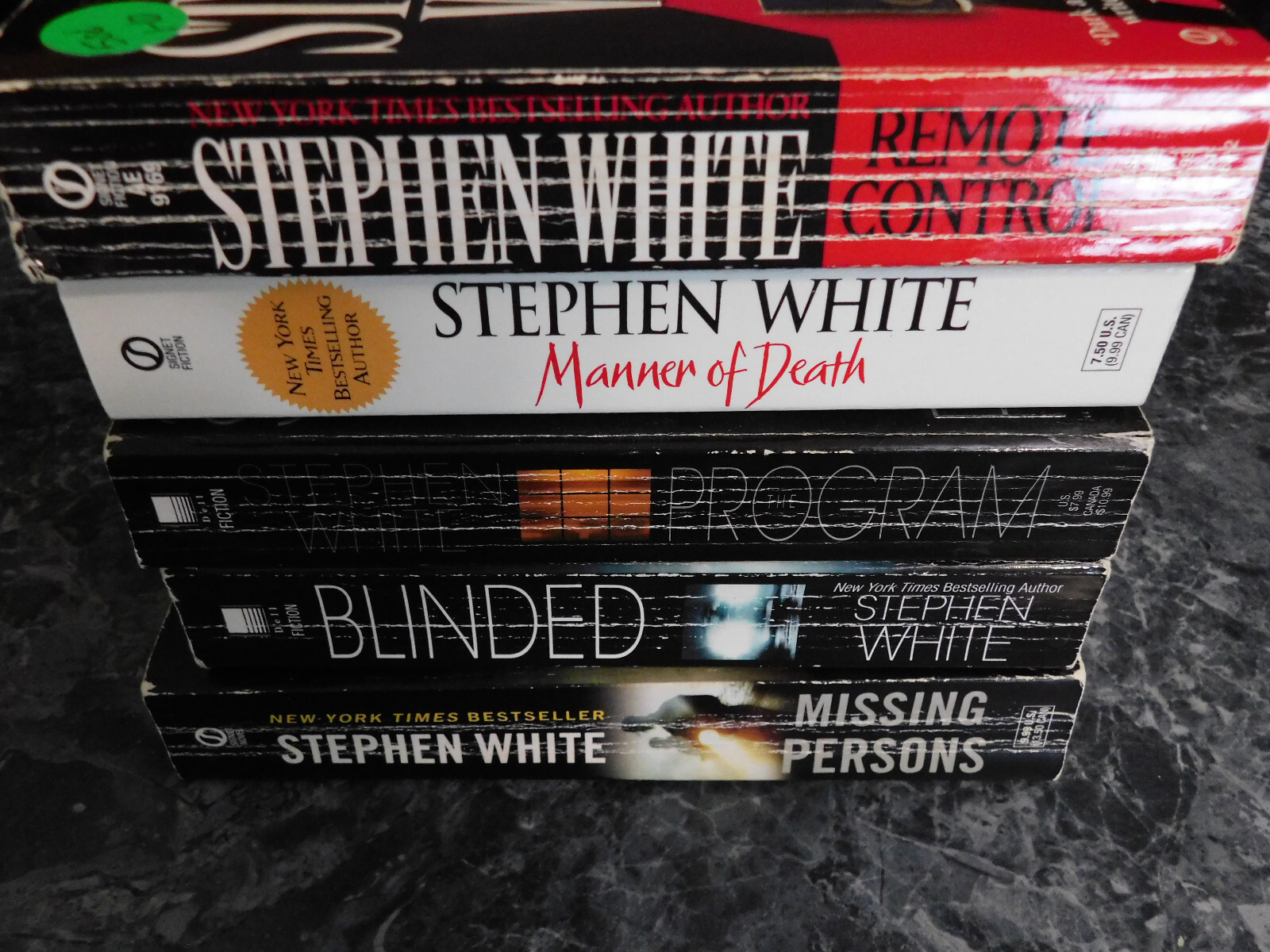 Stephen White lot of 5 Alan Gregory Lauren Crowder Thriller Suspense ...
