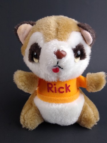 Plush Character Rick Raccoon Hallmark Stuffed Vintage Shirt Tails 1980s ...